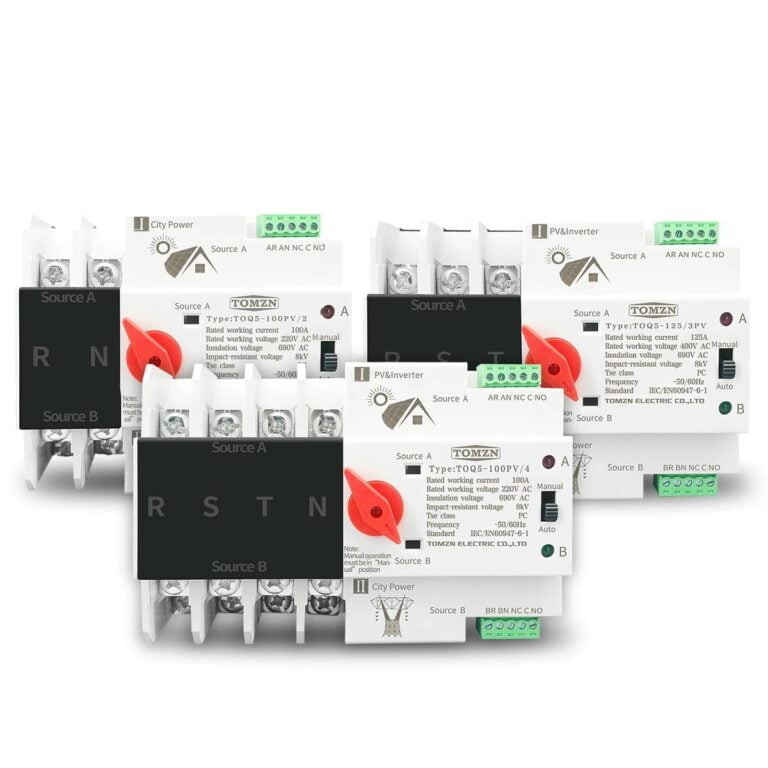 Buy TOMZN 63/100A Automatic ATS | Solar/Generator Transfer Switch ...