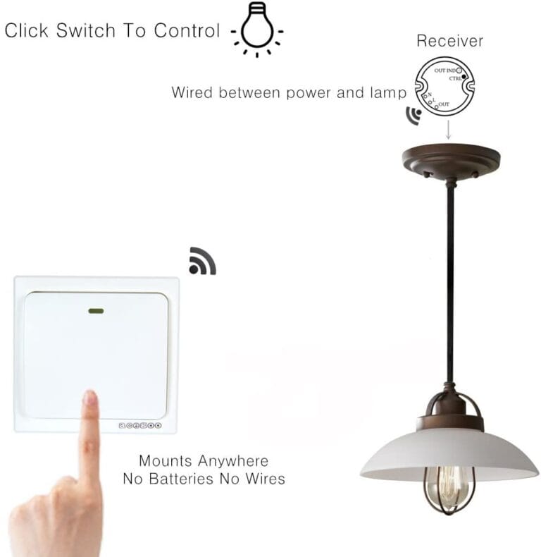Kinetic Switch Kit: Battery-Free Wireless For Lights & Fans | No Wiring ...