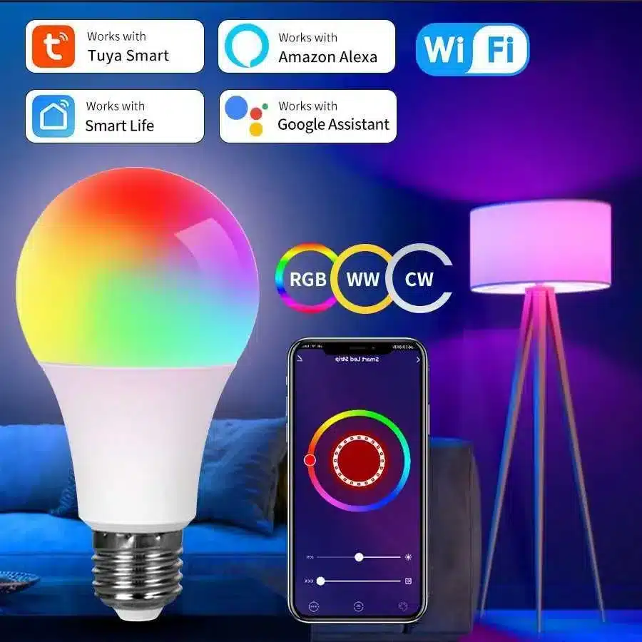 10W Tuya Smart RGB Bulb, Wifi & Bluetooth | App & Voice Control, E27 ...