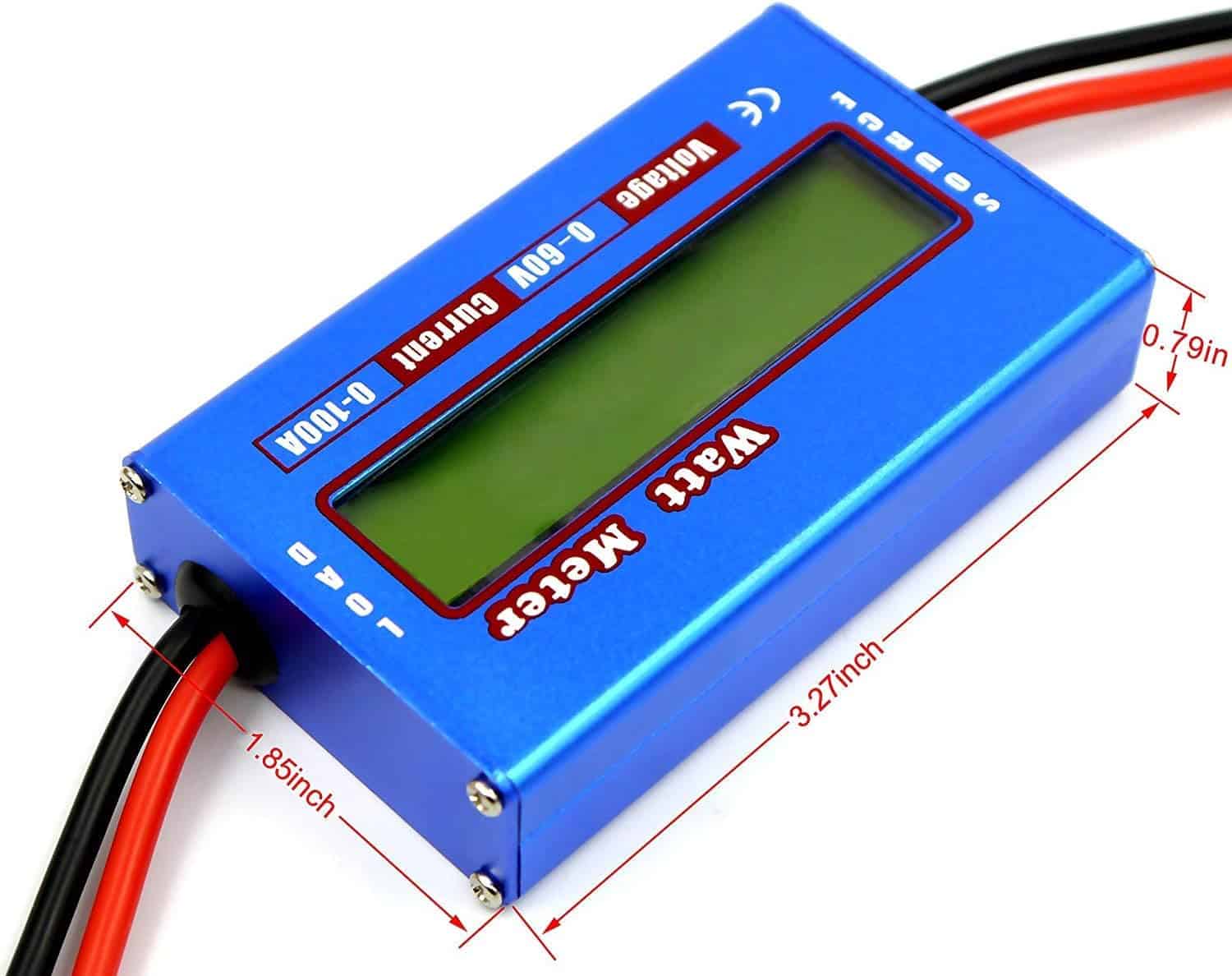 DC 0-60V 100A Battery Analyzer: Volt & Watt Meter For Solar, RC Hobby ...