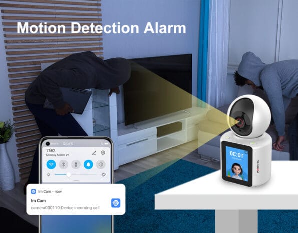 Wifi Nanny Camera With Screen | 1080p HD Two-Way Video & Audio | Baby ...