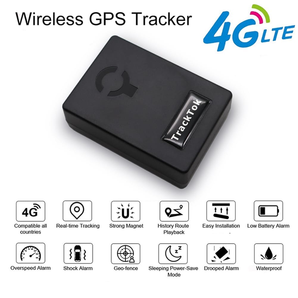Portable 2G Magnetic GPS Car Tracker | 5000mAh Rechargeable Battery, No ...