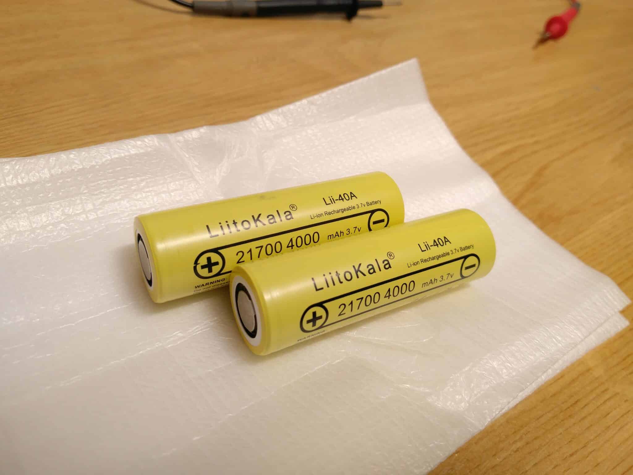 LiitoKala Lii-40A 21700 Battery – 4000mAh 40A High Drain, Flat Top ...